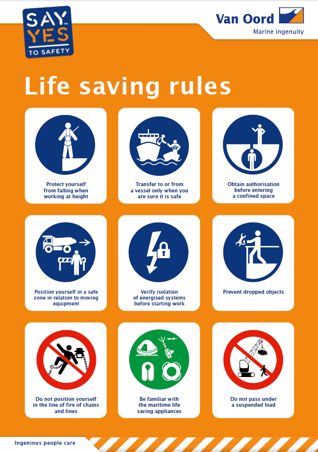 Say YES to safety: new worldwide safety brand Van Oord